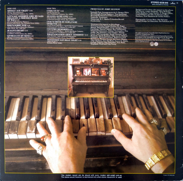 Classic Rock Covers Database: Jerry Lee Lewis - Country Memories (1977)