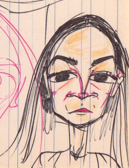 John K Stuff: Breaking Habits - Girl Head Shape Doodle Studies