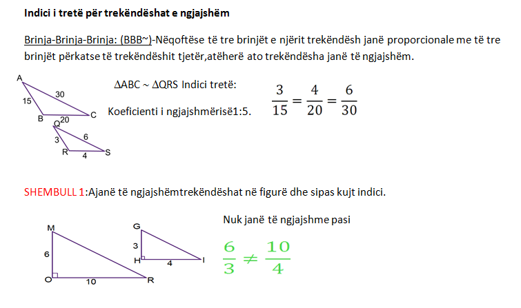 Detyra Kursi Te Gatshme Me Porosi: Njashmetia e trekendshave - matematik