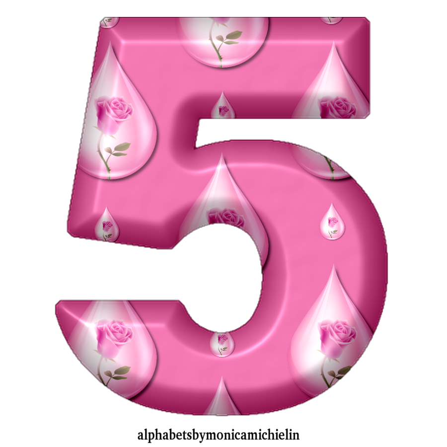 M. Michielin Alphabets: PINK ROSE DROP WATER SEAMLESS ALPHABETS ...