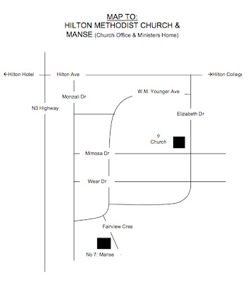 Hilton Methodist Church: Map to Church