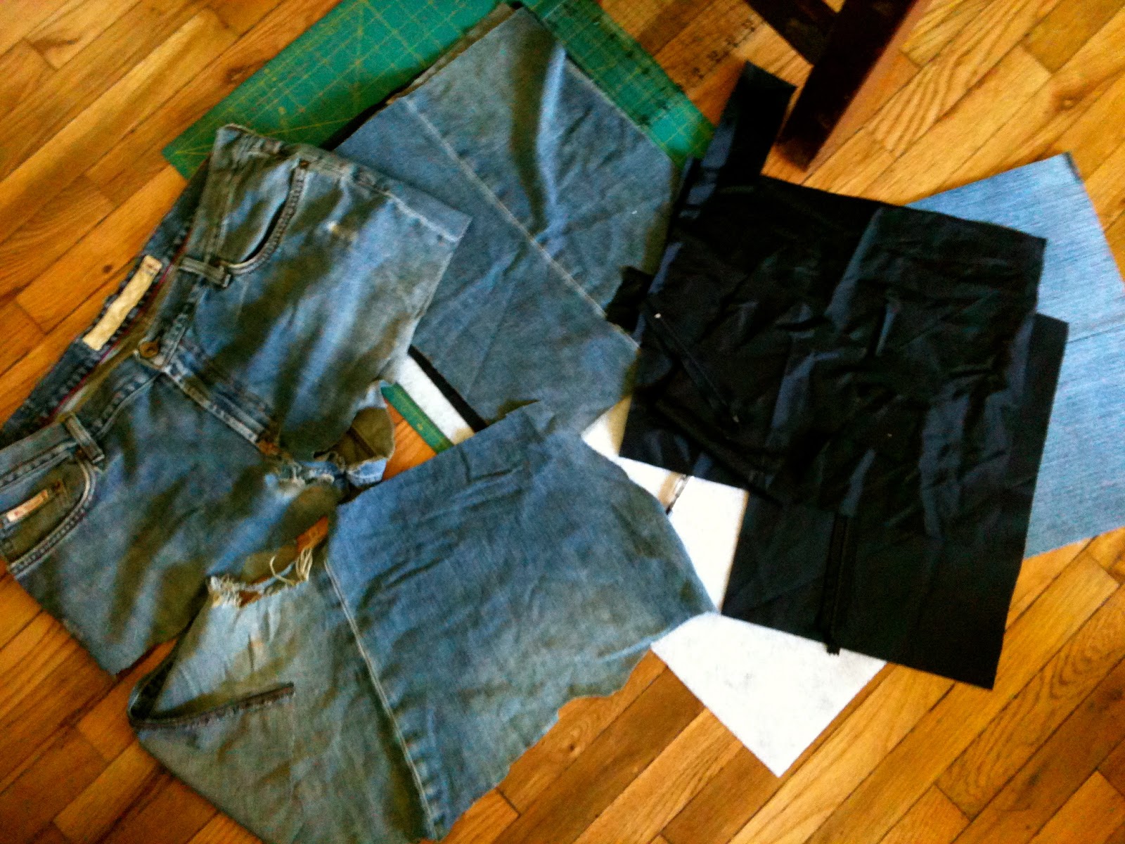 Sticky Genius - Behind the Seams: Earth Day/Birthday Jean Refashion ...