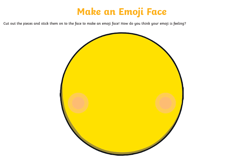 Bannockburn Primary: Make an Emoji Cut and Stick Activity for Reception