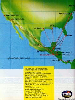 Airline memorabilia: TACA y LACSA a finales de los 80