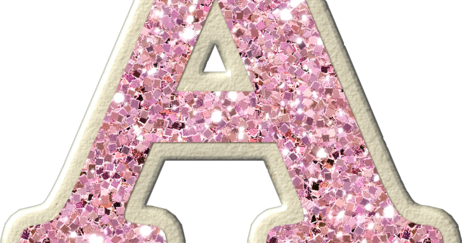 ® Colección de Gifs ®: IMÁGENES DE MOLDES DE LETRAS MAYÚSCULAS: ROSADO ...