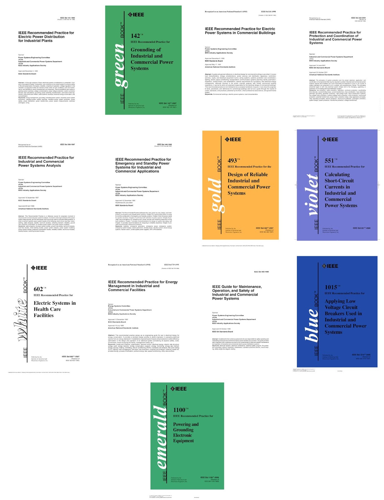 Libros de colores IEEE (IEEE COLORS BOOKS)