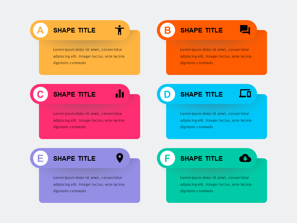 Vivid Color Item PowerPoint Templates - PowerPoint Free