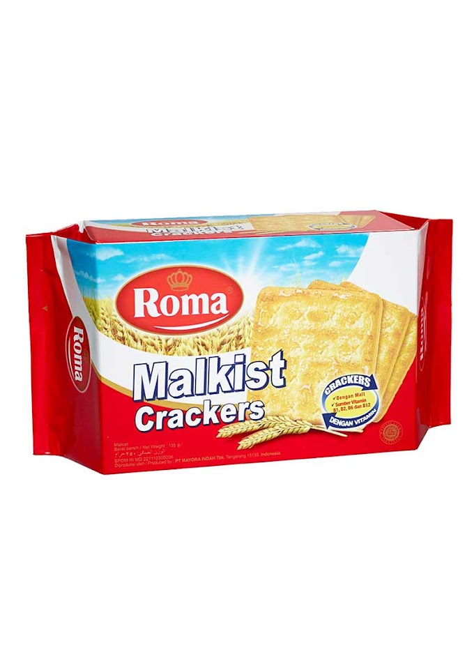ROMA CRACKERS MALKIST PCK 135GR