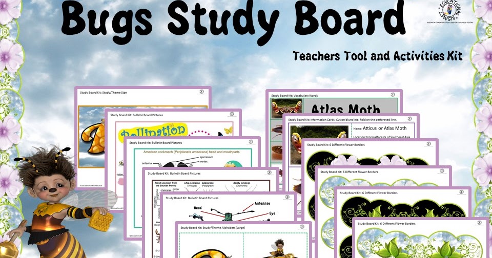 Educational Kismet : Bugs {Insects} Study Board, Teaching Tool ...
