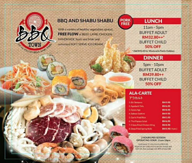 FOOD REVIEW (BBQ TOWN: EAT ALL YOU CAN BBQ & SHABU SHABU) - LOUNGE WITH ...