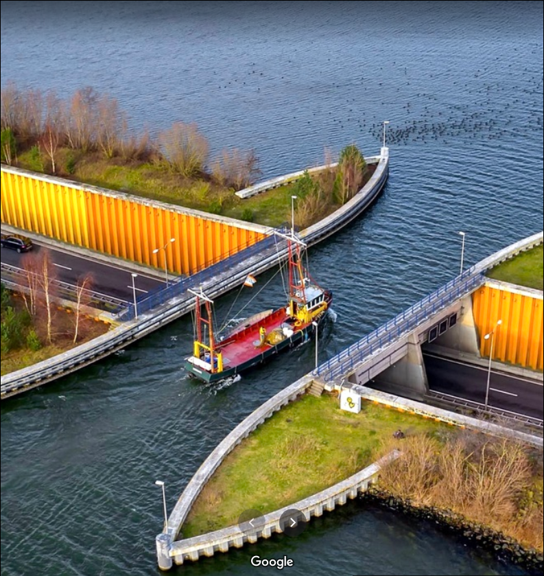 Industrial History: 2002 Aquaduct Veluwemeer in Netherlands