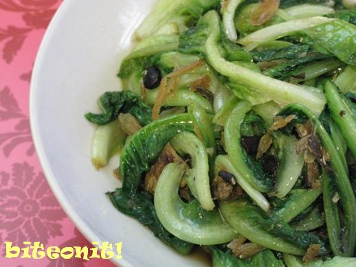 Bite On It: Stir-fried Yau Mak Tam with Dace and Preserved Black Beans