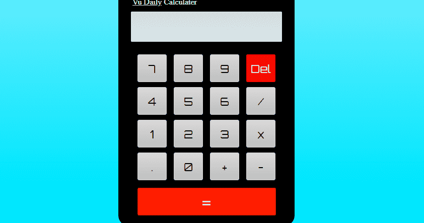 Working Digital Calculator using HTML CSS & jQuery - VuDaily.com