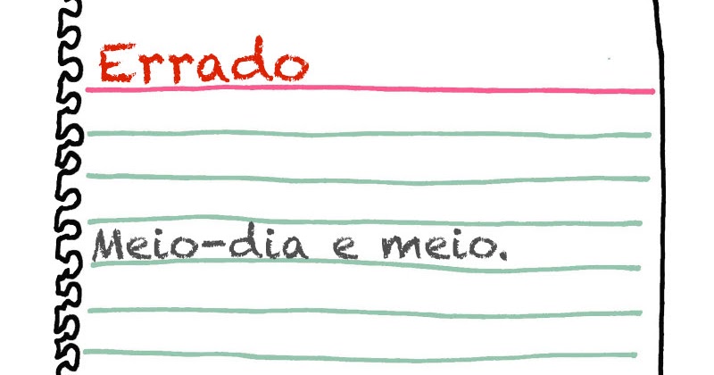 Estudar a língua: 9 - Meio-dia e meia / Meio-dia e meio