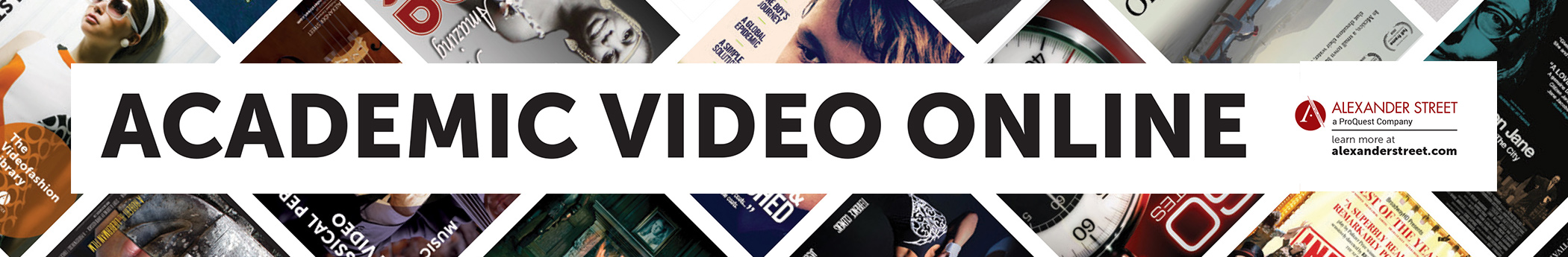 What's New in the UFV Library?: Academic Video Online trial