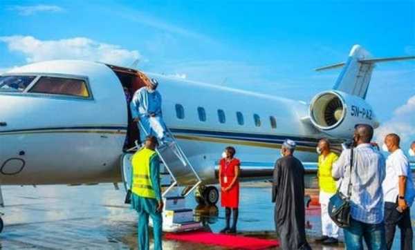 Pictures of Prince Arthur Eze Private Jet