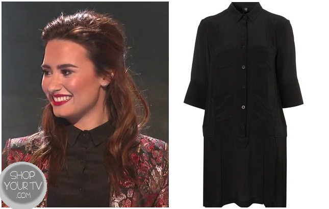 X Factor: Season 2 Demi's Black Collared Dress | Shop Your TV