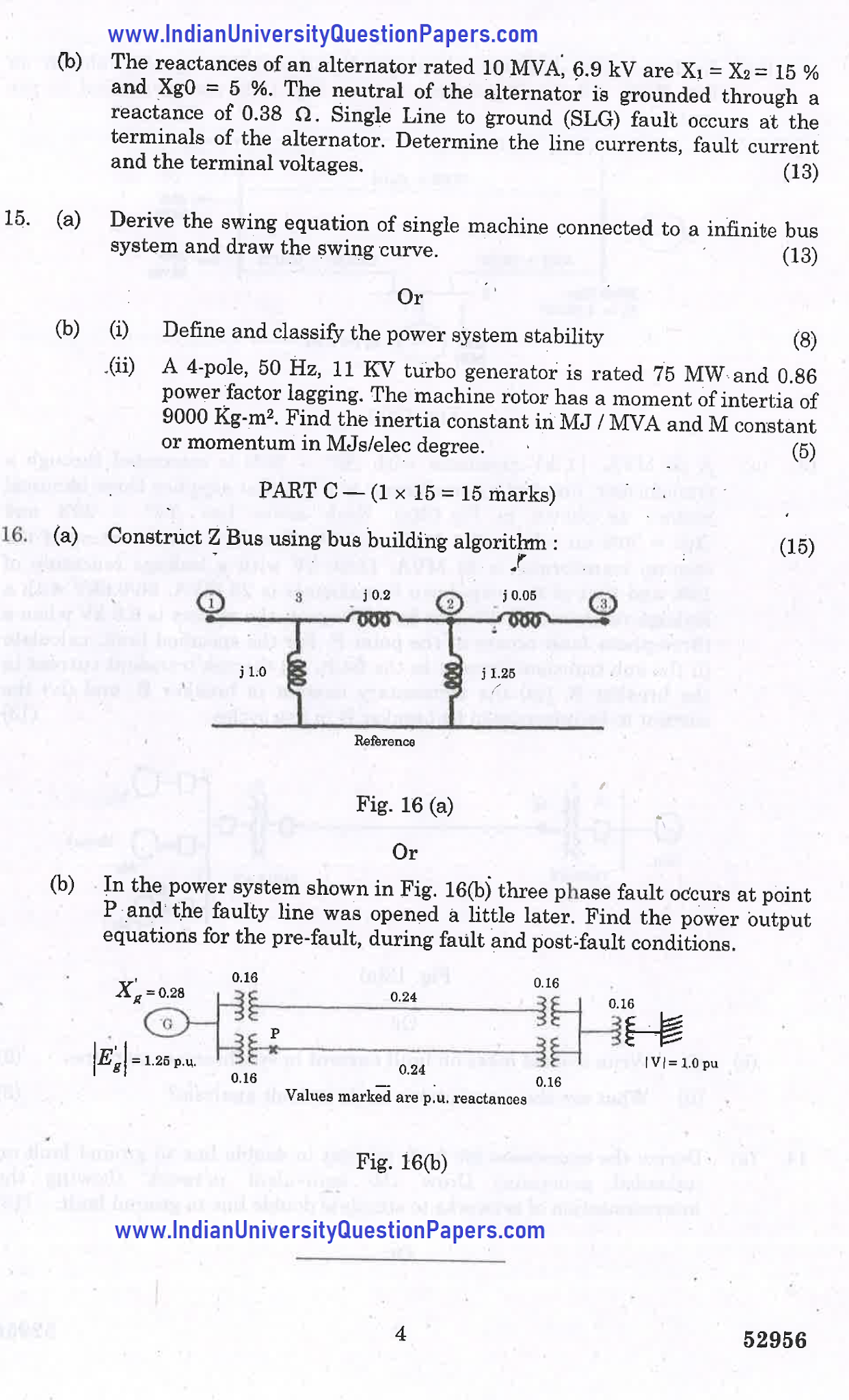 Anna University EE6501 Power System Analysis April / May 2019 Question ...