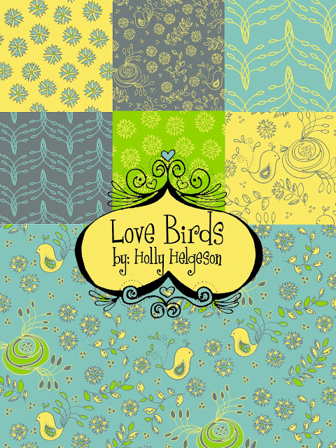 Holly Helgeson: Love Birds Fabric Collection