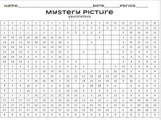 Mystery Picture - Exponents