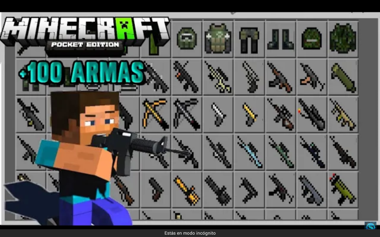 Descarga el mod de armas para minecraft 1.14.1.5