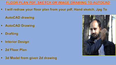 Redraw Your Floor Plan From Your Pdf, Hand Sketch, Jpg To Autocad 2D Drawing | Architecture ...