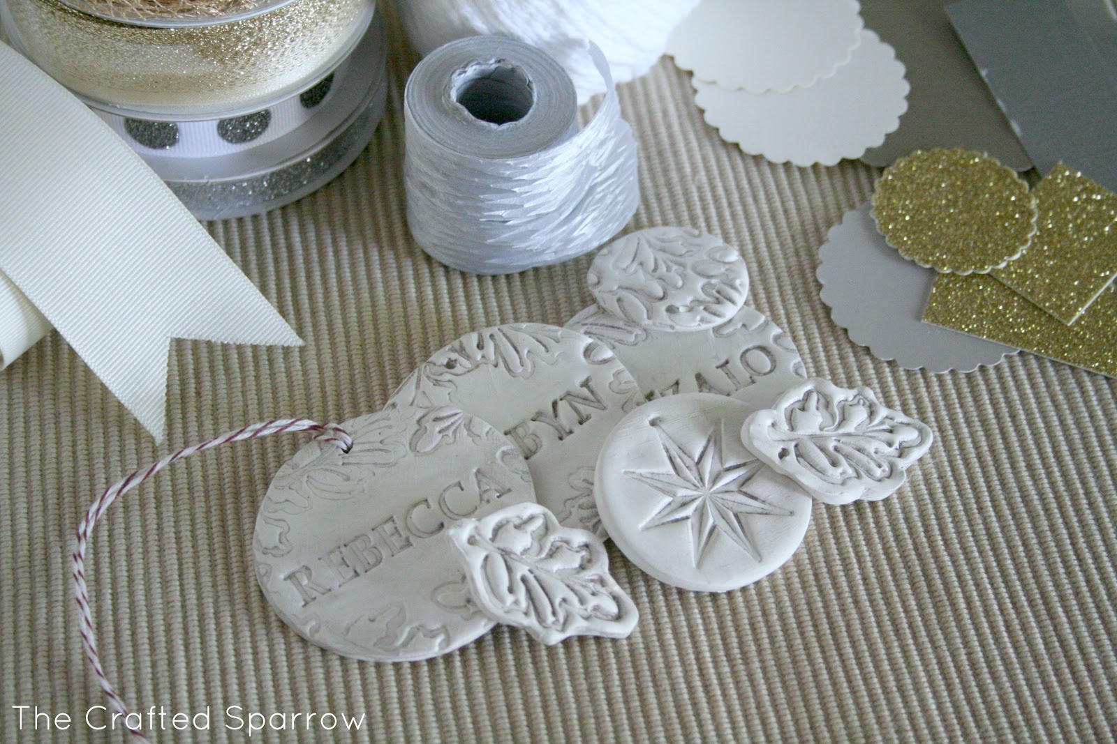 Polymer Clay Personalized Gift Tags & Simple Gift Wrap - The Crafted ...