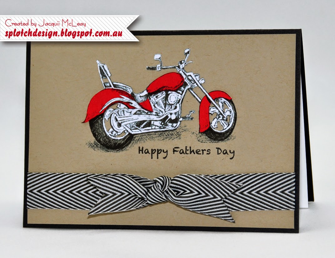 Splotch Design - Adding ink to paper!: Fathers Day Card