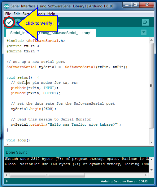 Serial (RS232) Interfacing Between Arduino With Computer Using ... Serial (RS232) Interfacing Between Arduino With Computer Using ...