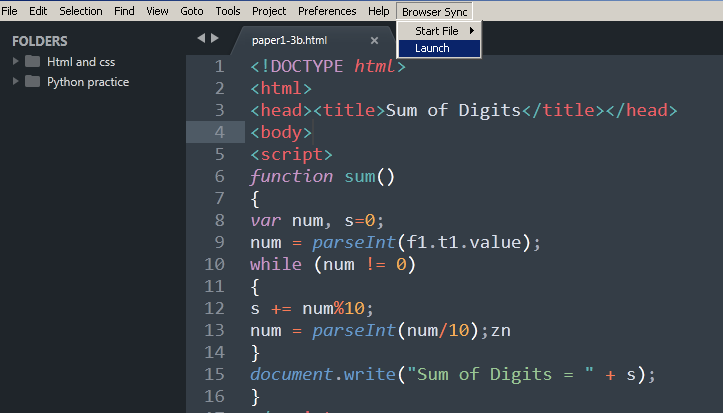 How to install the Browser sync in the sublime text 3 | sublime text 3 ...