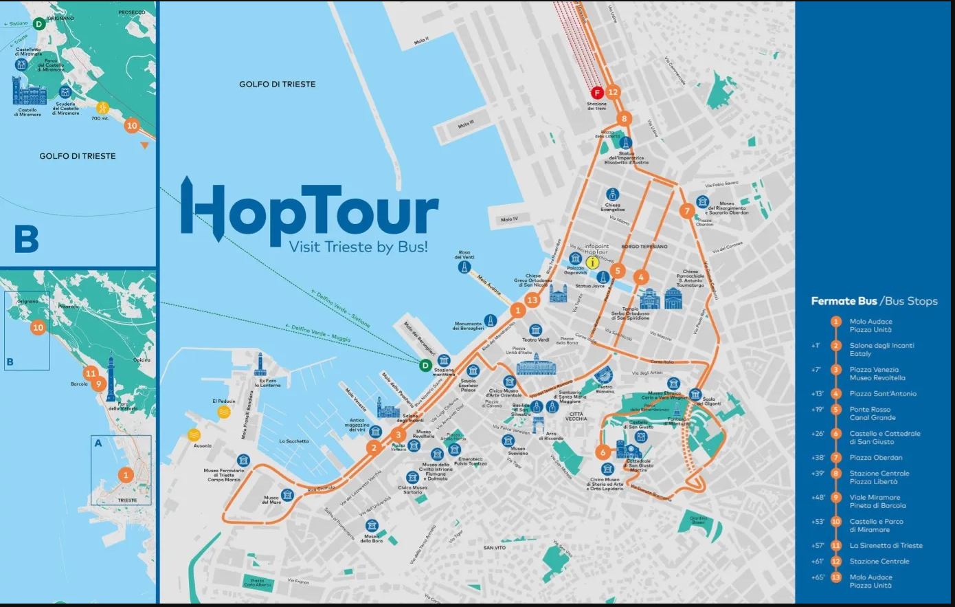 MEDITERRÁNEO DESDE TRIESTE: BUS TURISTICO DE TRIESTE