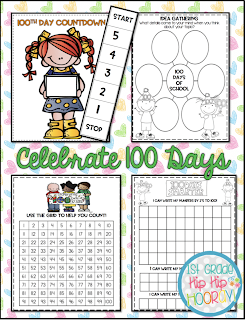 1st Grade Hip Hip Hooray!: 100 Ways to Celebrate 100 Days!!