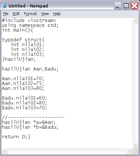 Mengenal Tipe Data Struct Yang Dapat Didefinisikan Sendiri Oleh User ... Mengenal Tipe Data Struct Yang Dapat Didefinisikan Sendiri Oleh User ...