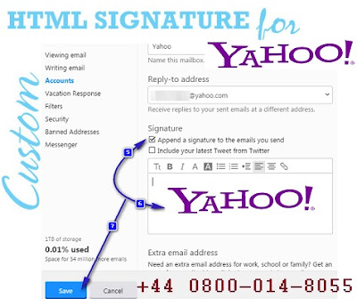How to integrate an HTML Signature to a Yahoo Mail account ...