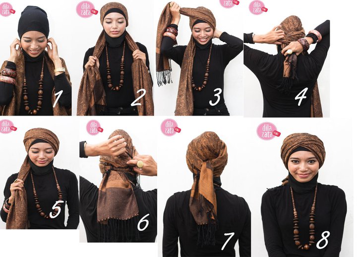 Cara Memakai Turban Style | Tutorial Hijab