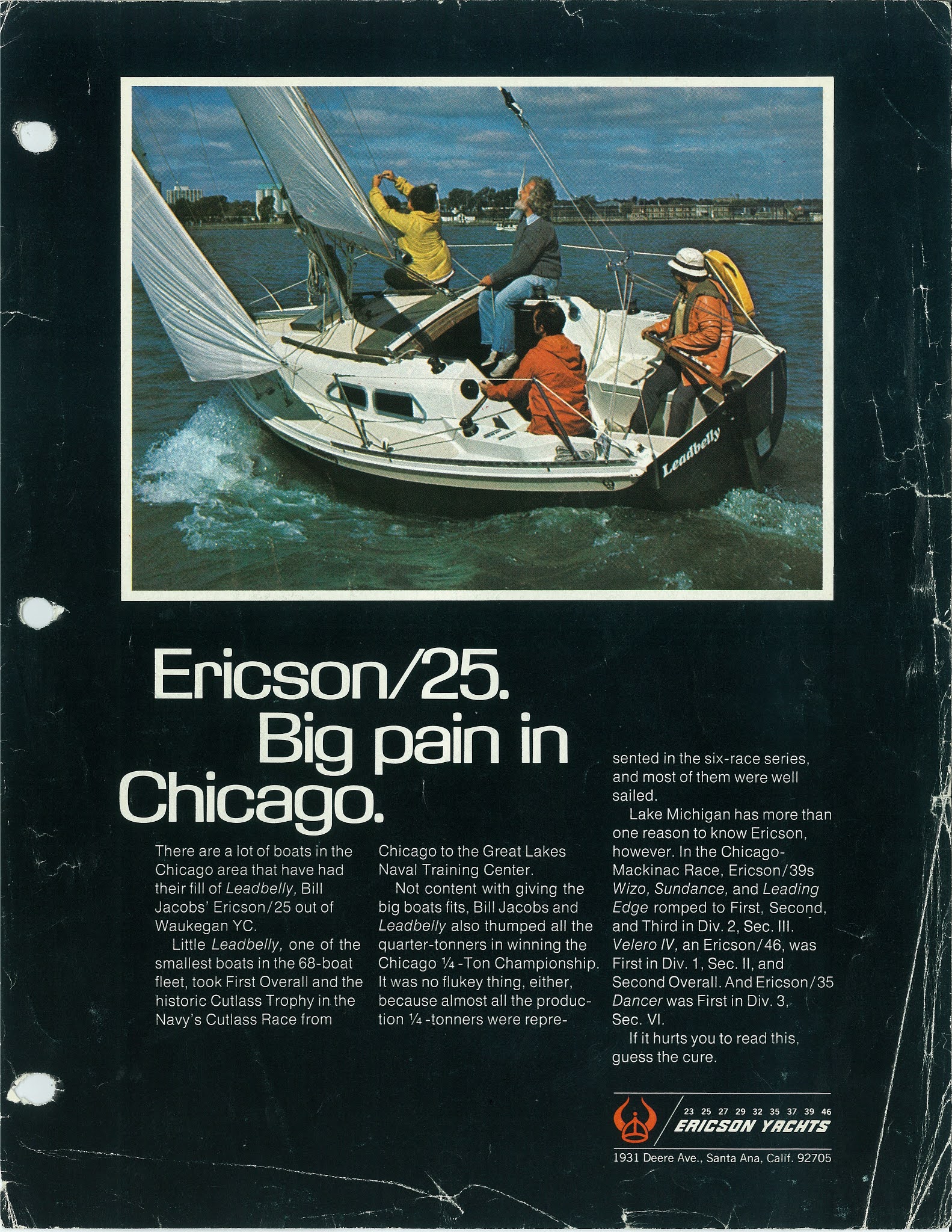 Ericson 25, Oystercatcher: Ericson 25, Advertisement, Big Pain in ...