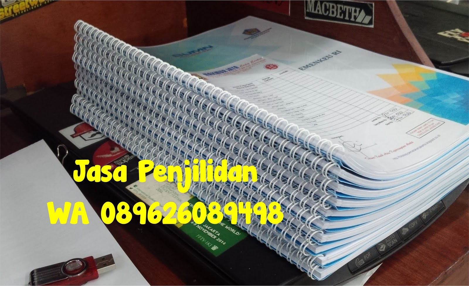 Tempat Penjilidan Buku di Jakarta Timur / Jilid Skripsi murah Jilid Soft Cover Cepat buka 24 jam ...