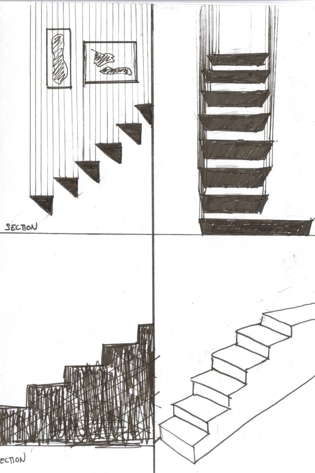 Jen Su Architecture: Stair sections