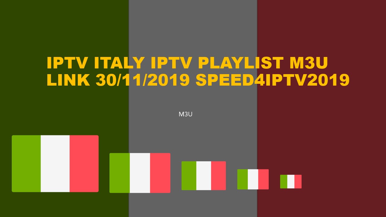 Iptv Italia Lista Gratis M3u Vlc 21012019