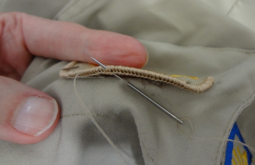 ...how to sew on all those patches... |Affectioknit