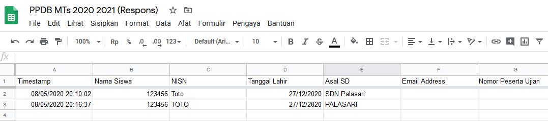 Cara Membuat Bukti Cetak Pendaftaran PPDB Online Otomatis dengan Google ...