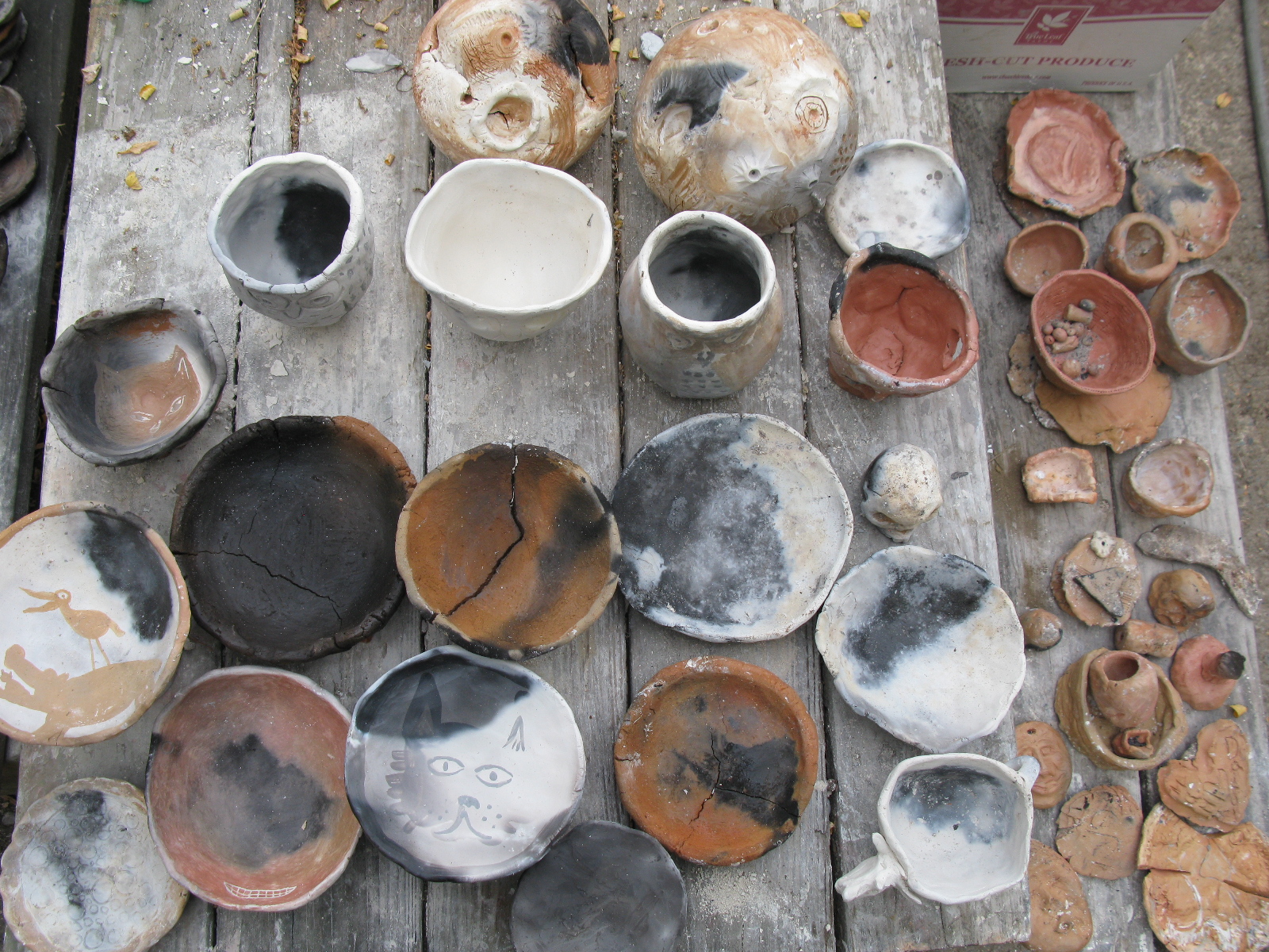Aaron Murray: Pit Fired Pinch Pots