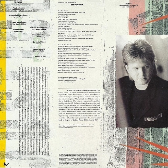 300 Greatest CCM Albums of the '80s: #267 JUSTICE by Steve Camp (1988)