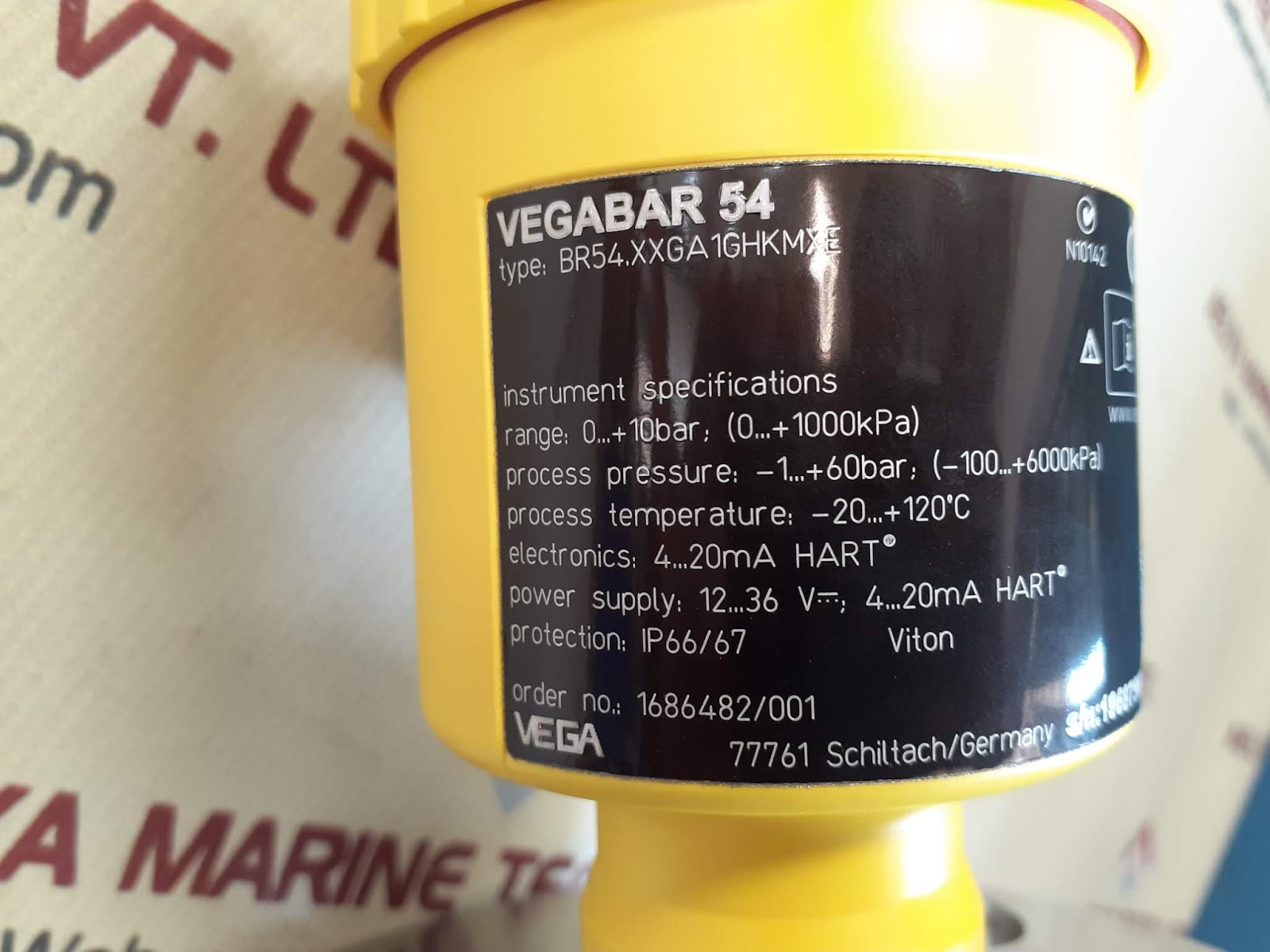 VEGABAR 54 BR54.XXGA1GHKMXE PRESSURE TRANSMITTER - Aeliya Marine