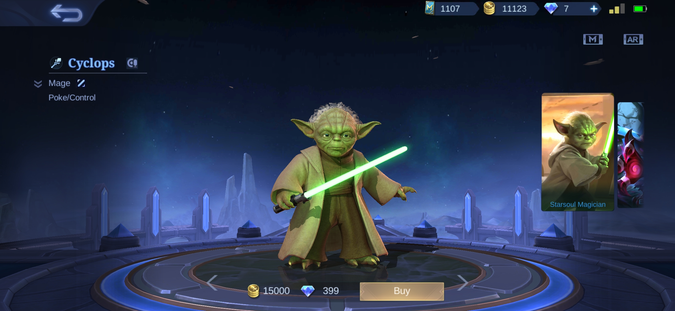 Script Skin Cyclops Master Yoda Mobile Legends: Bang Bang - Nolife Legends