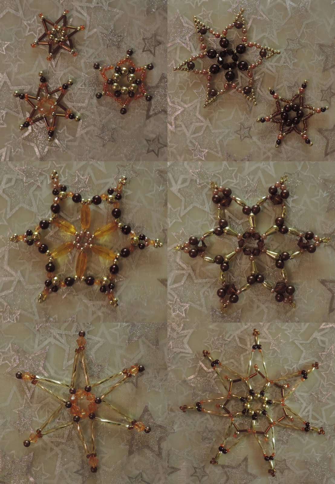 Perlensterne für die Fenster