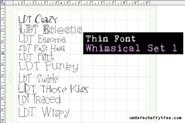 Under A Cherry Tree: New! Lettering Delights' Thin Fonts (Single-line ...