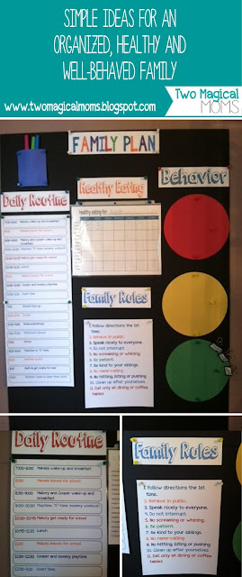 Two Magical Moms: Getting Organized- Family Plan