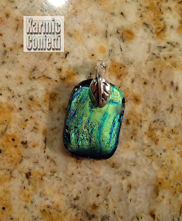 Karmic Confetti: Poor Man's Etching (Glass Fusing & Mica Powders)