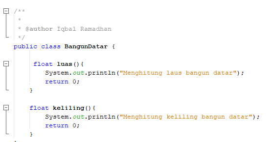 Pembelajaran: Inheritance